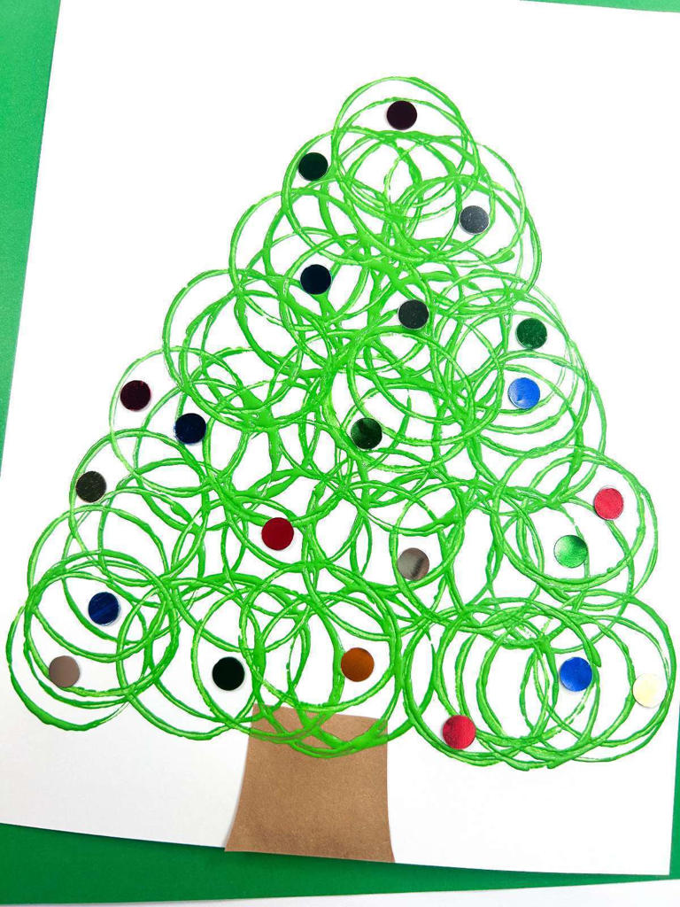 Toilet Paper Roll Christmas Painting Craft