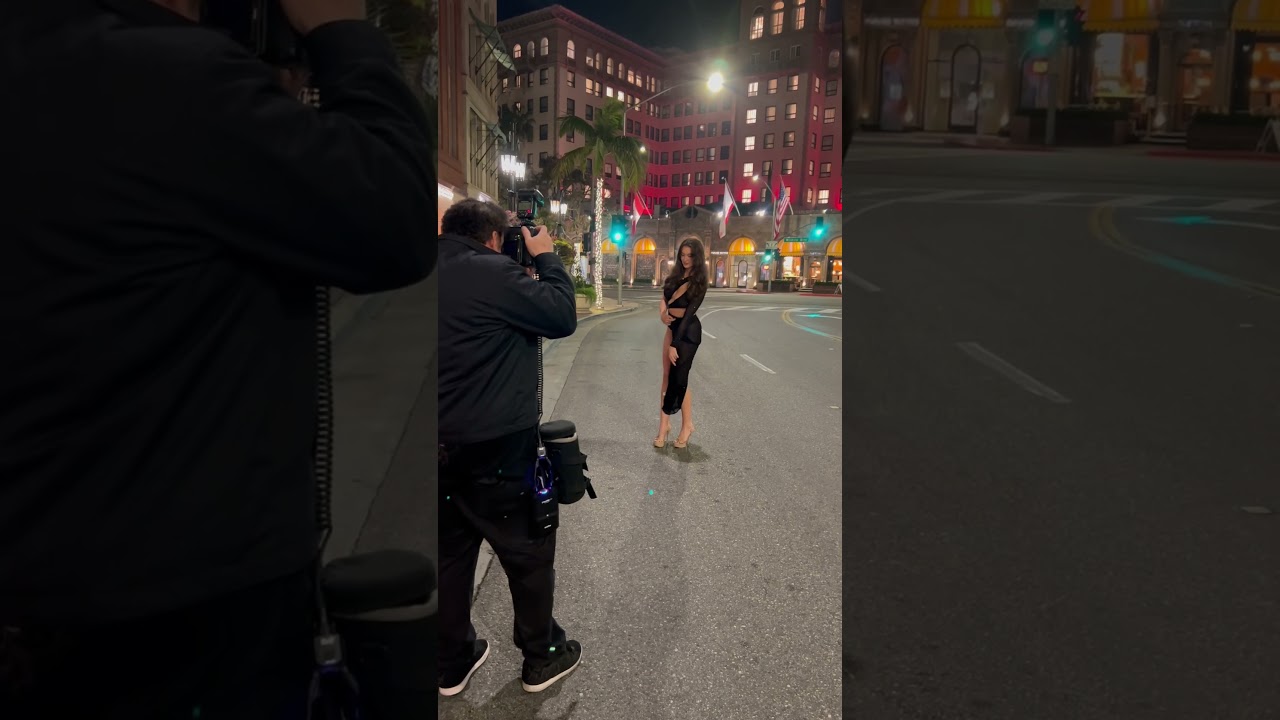 Shooting fashion looks on Rodeo Drive