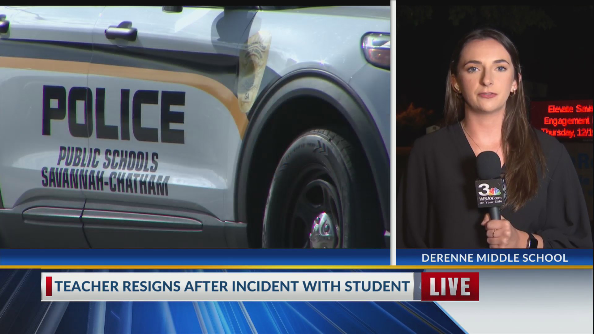DeRenne Middle School teacher resigns after incident with student DeRenne Middle School teacher resigns after incident with student
