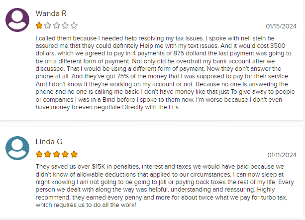 What’s the best tax relief company now? Read reviews of 14 companies