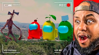 Among Us vs Siren Head: Real-life Roblox crossover