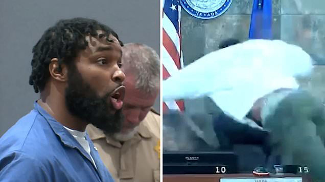 'I'm not a bad person': Felon who leapt over bench at judge sentenced 'I'm not a bad person': Felon who leapt over bench at judge sentenced