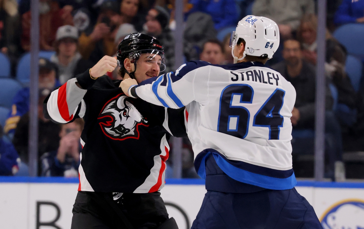 Our top hockey fight photos from the 2024-25 season, so far