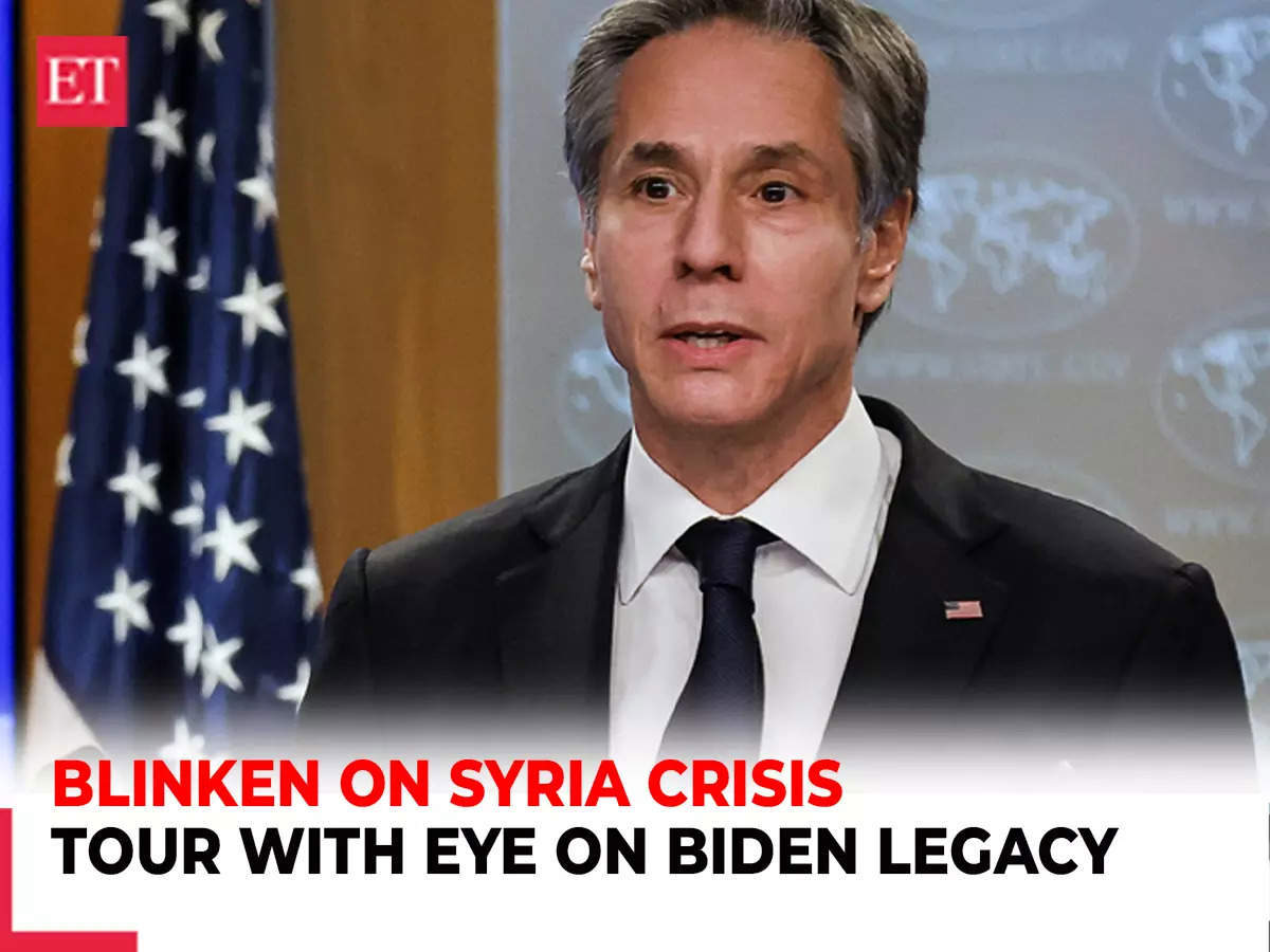 Syria crisis tour with eye on Biden legacy: Antony Blinken Syria crisis tour with eye on Biden legacy: Antony Blinken