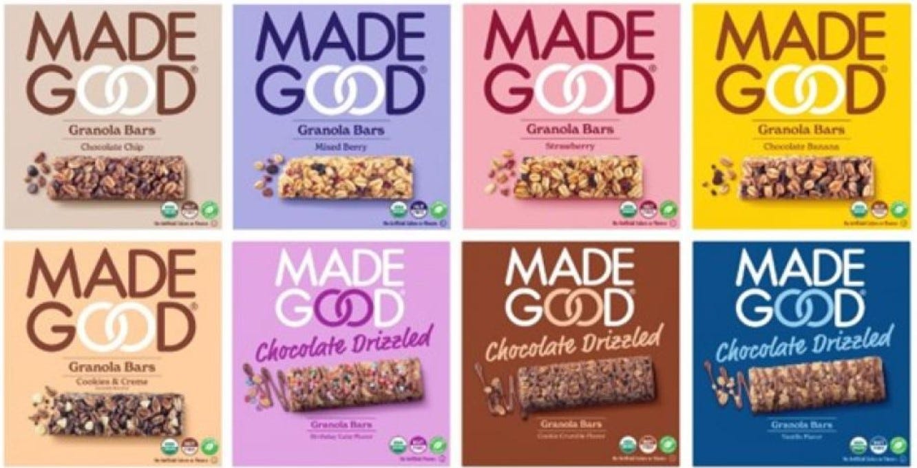 FDA sets risk level on recall of over 2 million MadeGood granola bar cases