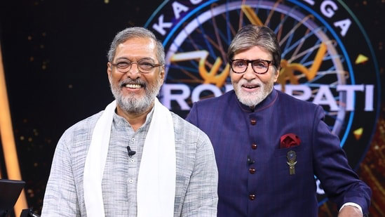 KBC 16 Nana Patekar recalls adorable moment when Amitabh Bachchan ... KBC 16 Nana Patekar recalls adorable moment when Amitabh Bachchan ...