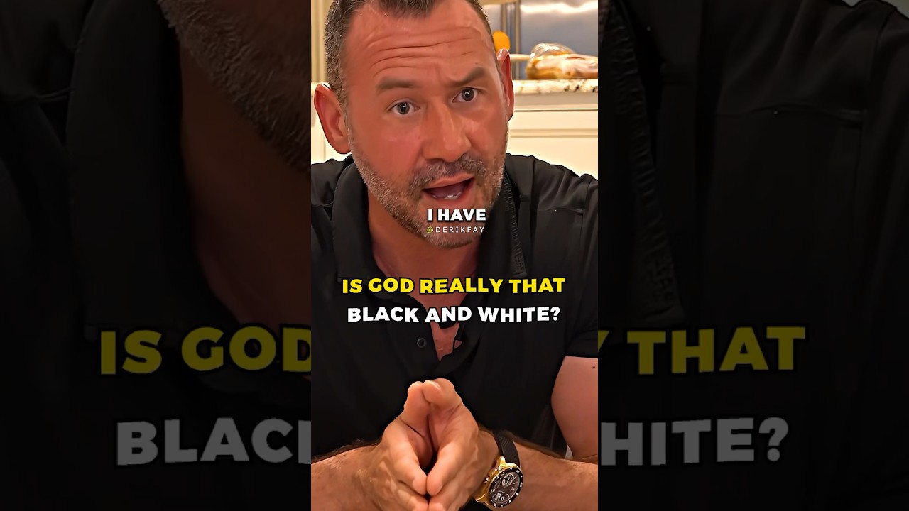 "NOTHING is ""black and white"" life is ""grey"". Would god structure ...