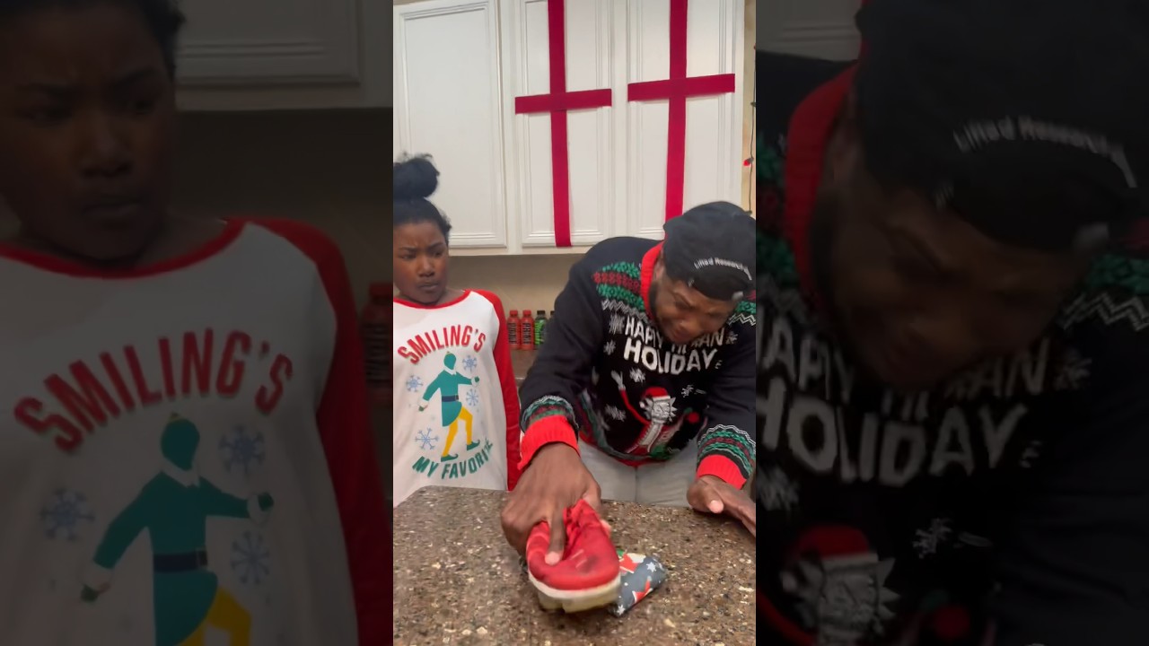 Dad destroys Christmas gift in shocking moment