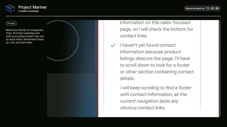Google's Project Mariner AI agent surfs the web for you, with a huge caveat