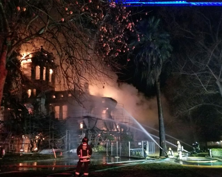 Fire Destroys Historic Northern California Mansion
