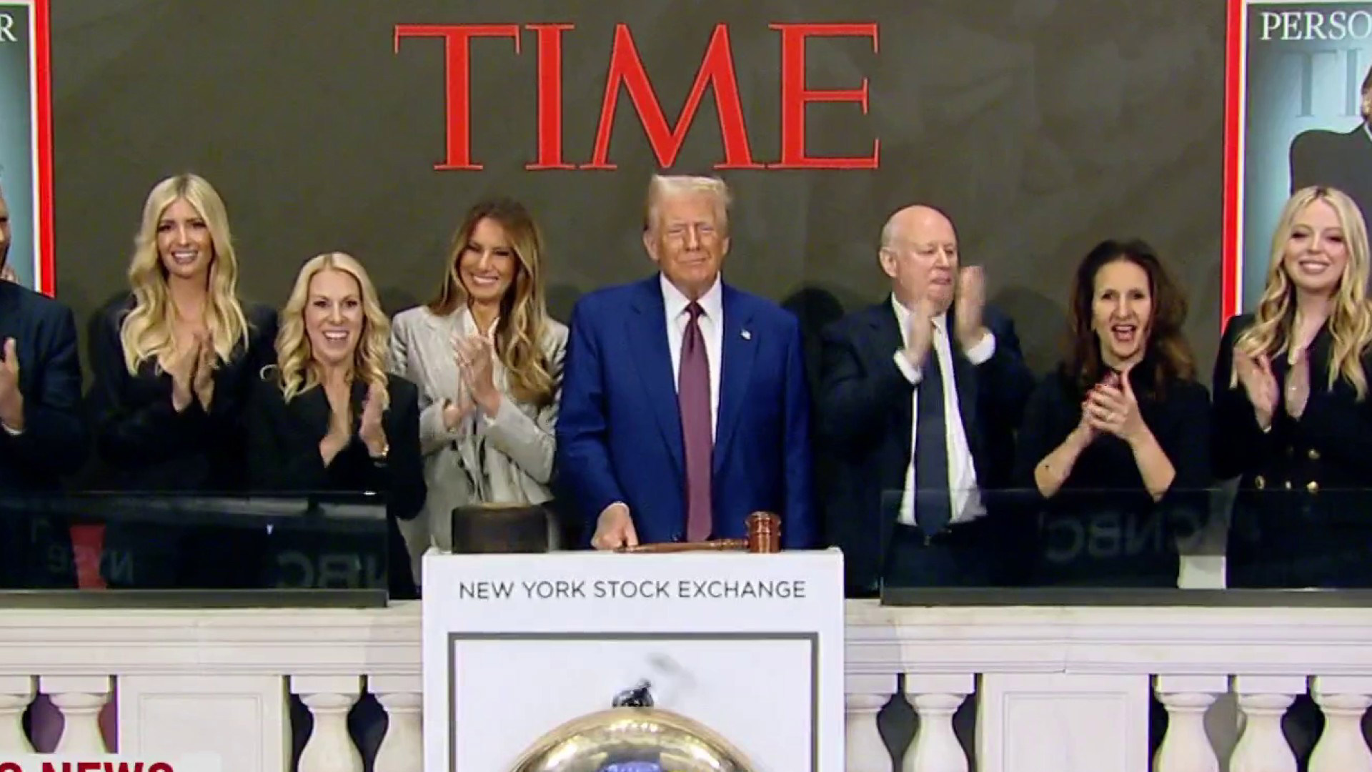 Trump talks tariffs after ringing the New York Stock Exchange opening bell Trump talks tariffs after ringing the New York Stock Exchange opening bell
