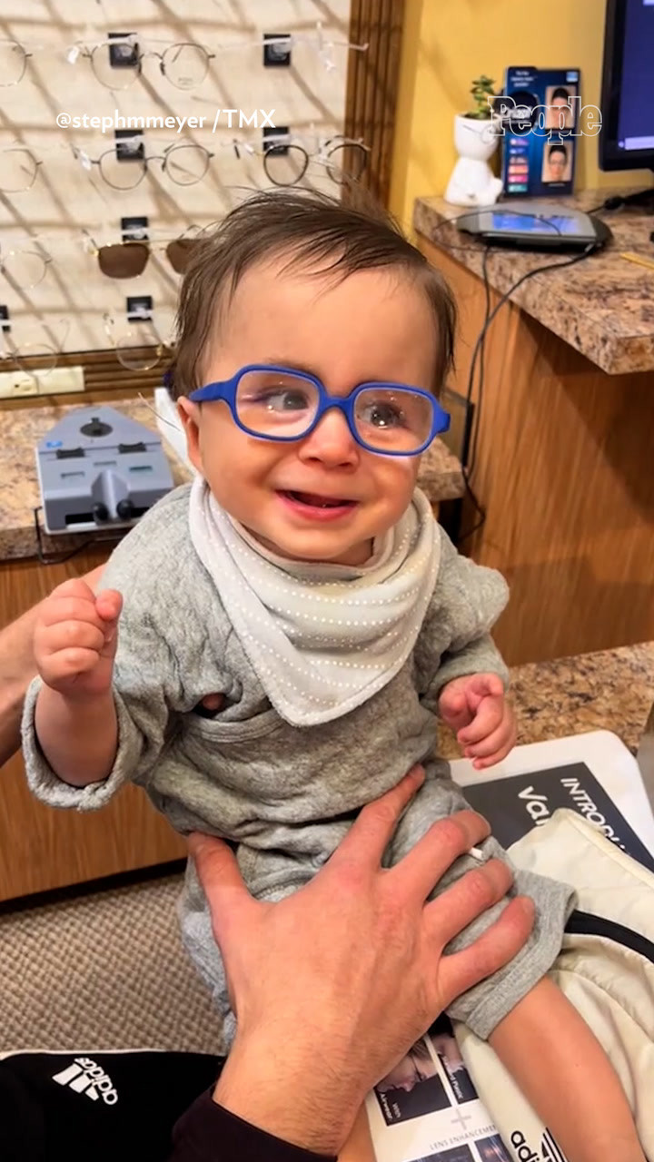 Infant Receives New Glasses Infant Receives New Glasses