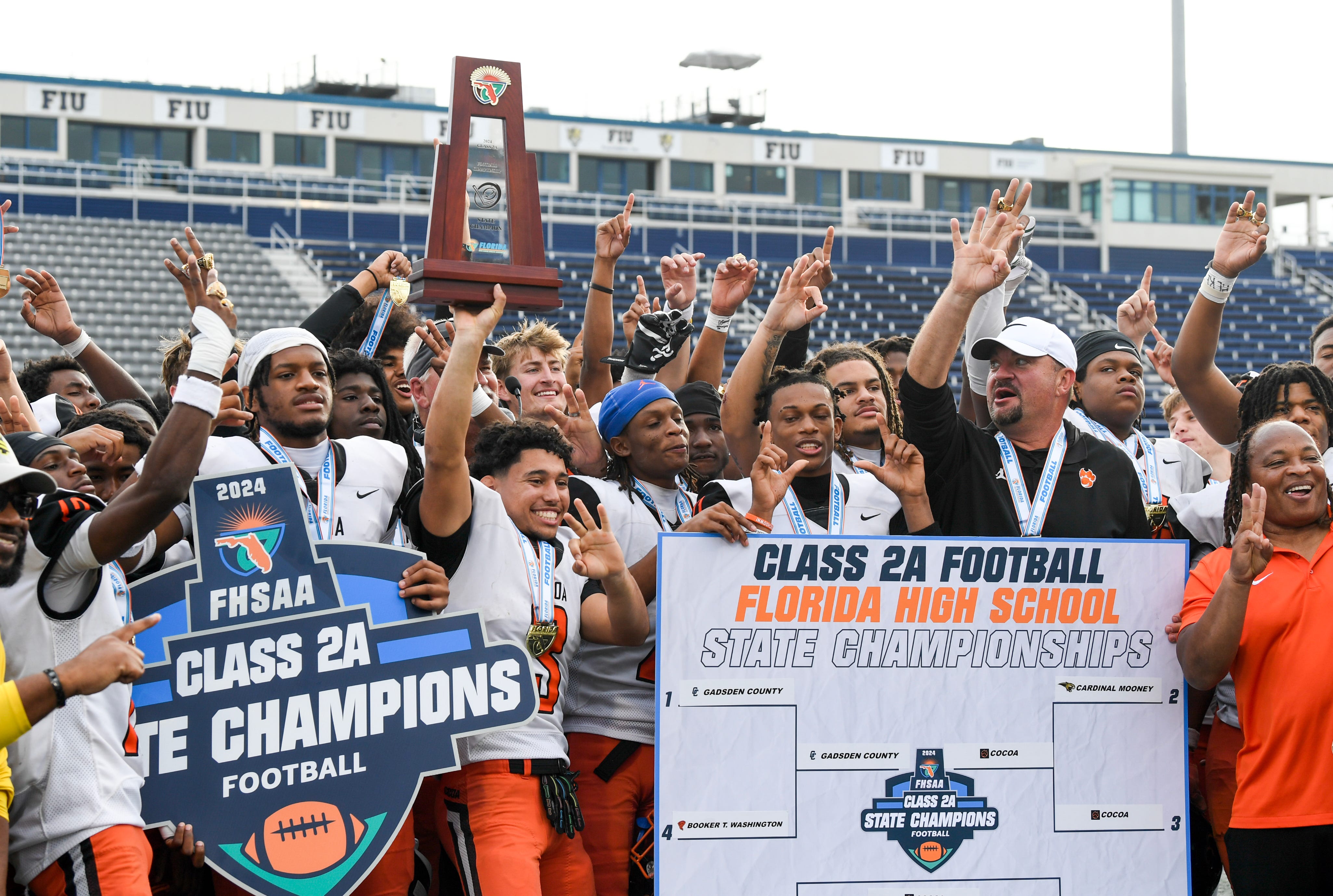 Cocoa wins Class 2A state title game over Gadsden County, third in a ...