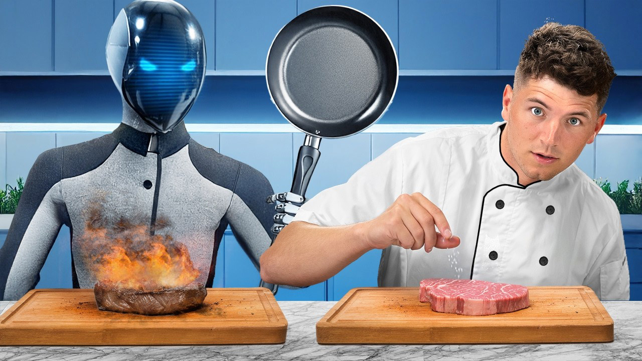 Humanos vs. Robots en la cocina: ¿Quién es el mejor chef? Humanos vs. Robots en la cocina: ¿Quién es el mejor chef?