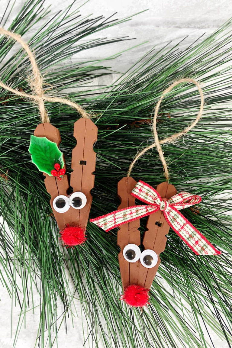 Clothespin reindeer store
