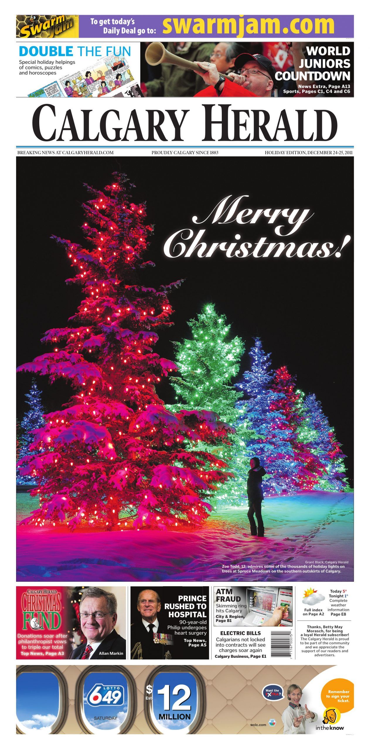 A legacy of Calgary Herald Christmas front pages: What's in store for ...