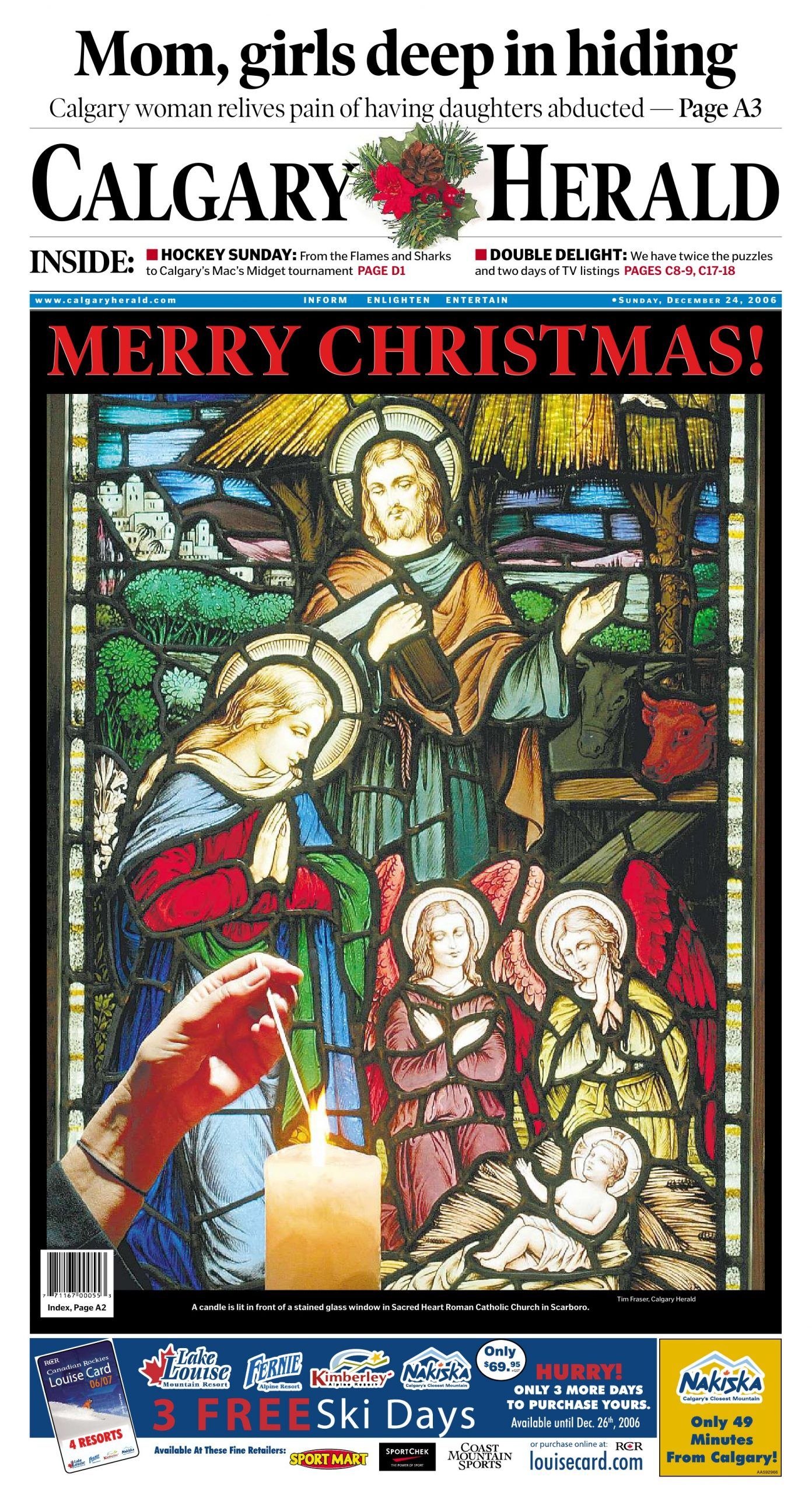 A legacy of Calgary Herald Christmas front pages: What's in store for ...