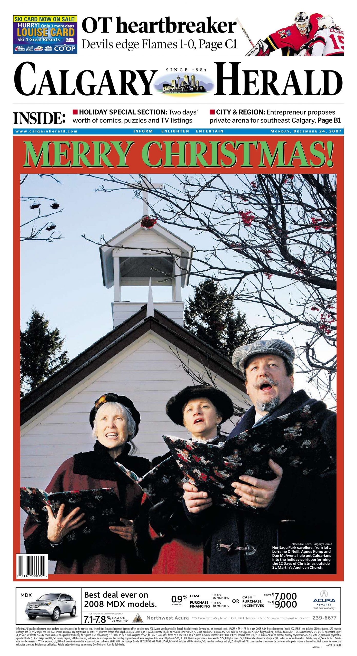 A legacy of Calgary Herald Christmas front pages: What's in store for ...