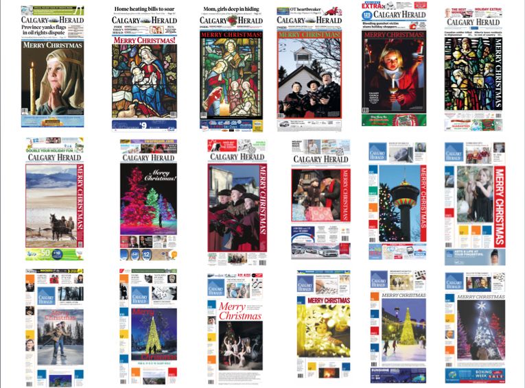 A legacy of Calgary Herald Christmas front pages: What's in store for ...