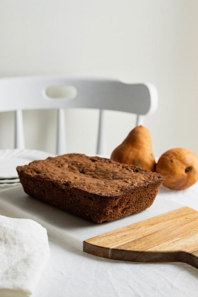 Spiced Pear and Walnut Loaf