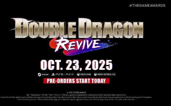 TGA24：《双截龙再临》曝新预告片 现已开启预购！