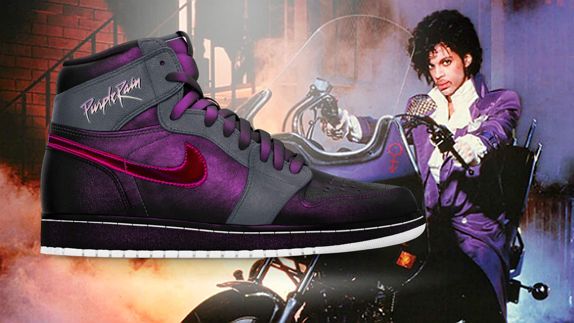 The Purple Rain x Air Jordan 1 Honors Prince With Royal Style
