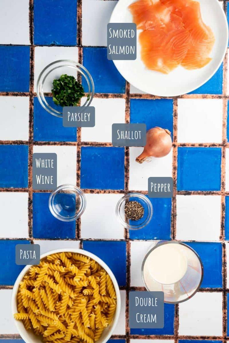 Creamy Smoked Salmon Fusilli Pasta - No Cheese