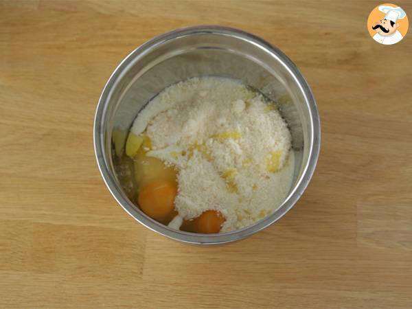 Moelleux van courgettes met kiri-hart