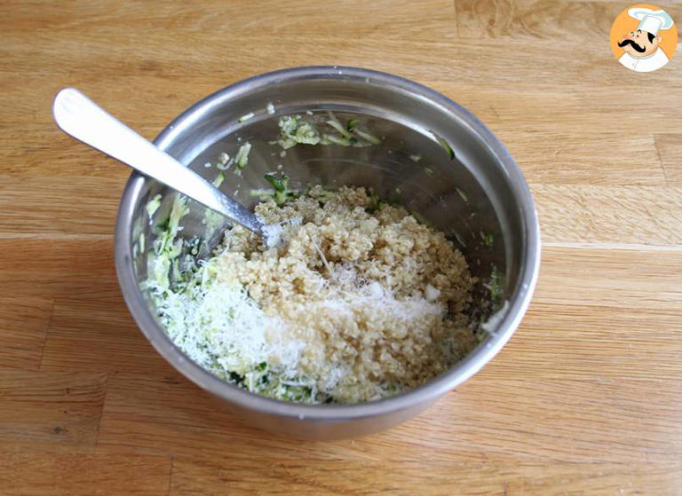 Omelett mit Zucchini und Quinoa