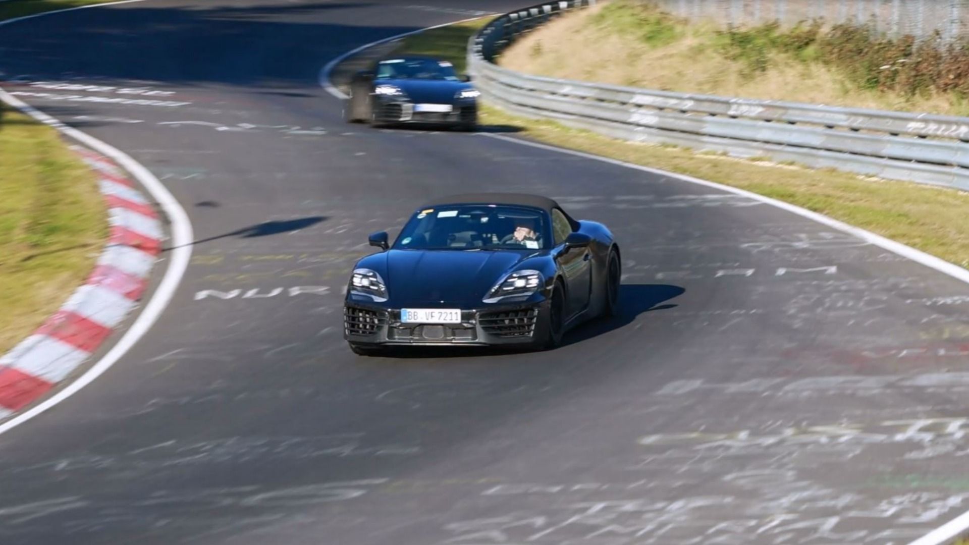 Watch: Porsche 718 Boxster EV Spotted Testing At The 'Ring