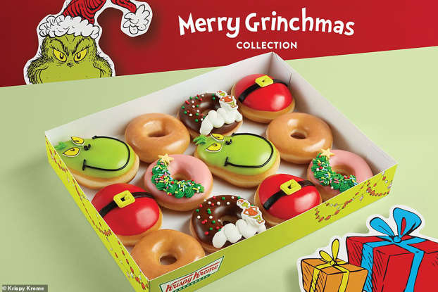 Krispy Kreme is offering limited-edition Grinch Green donuts Krispy Kreme is offering limited-edition Grinch Green donuts