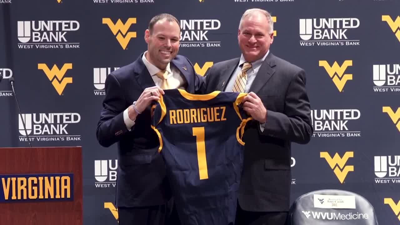 New WVU football coach welcomed in Morgantown