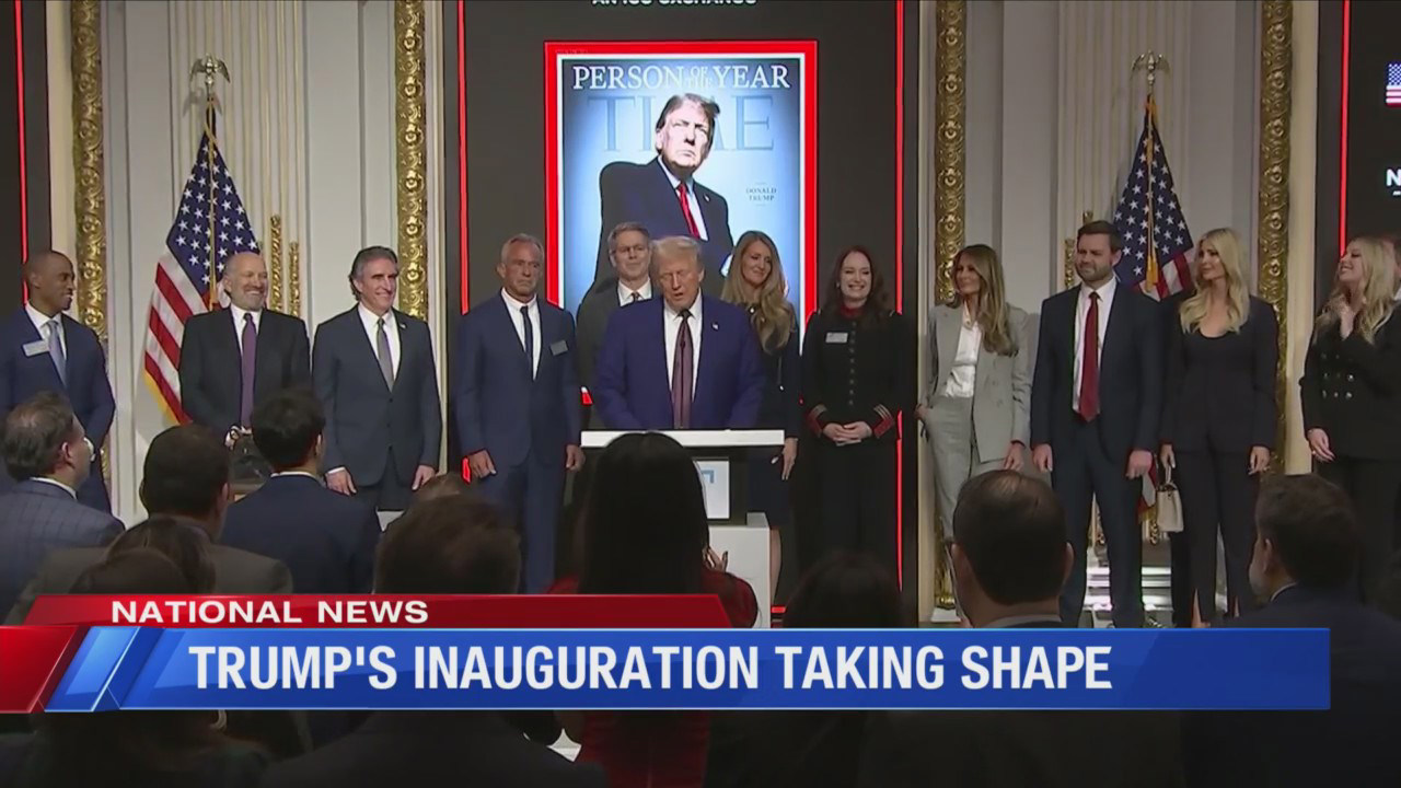 Trump's inauguration taking shape Trump's inauguration taking shape
