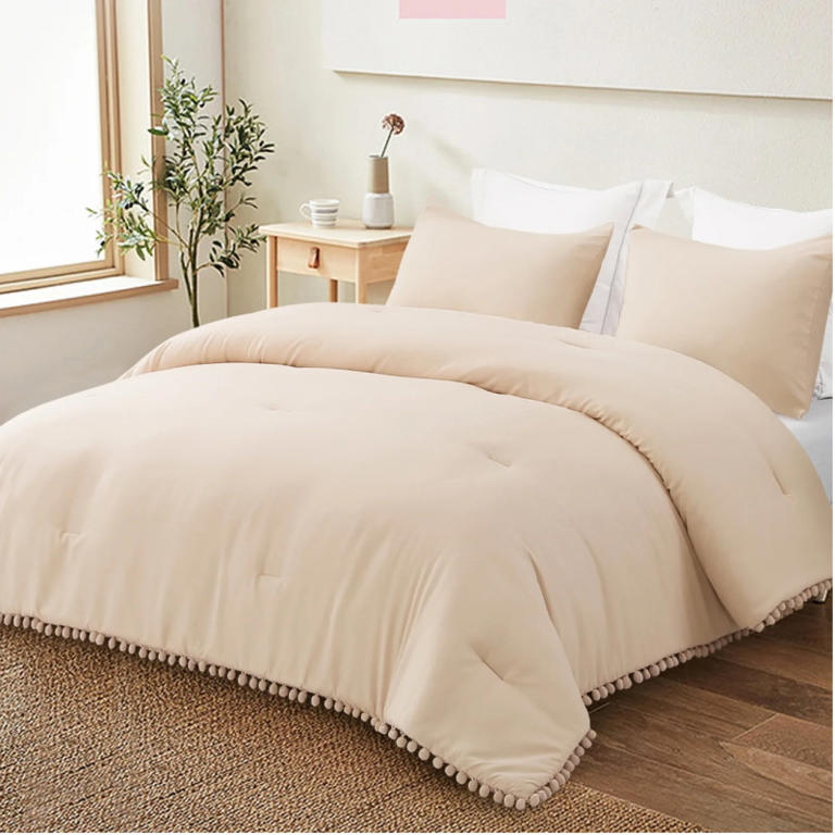 Walmart's 'Feather Soft' Pom Pom Comforter Set Is on Sale for Just $25 ...