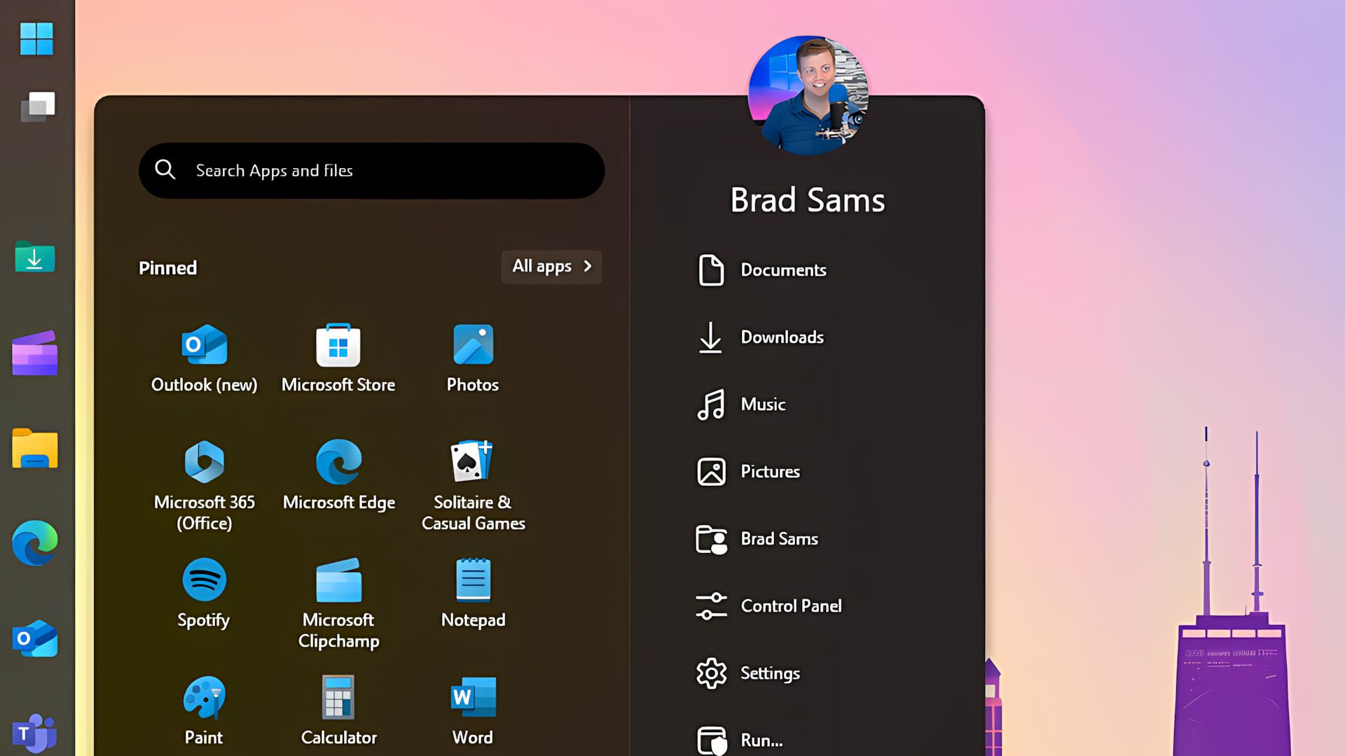 Start11 Adds A Vertical Taskbar to Windows 11