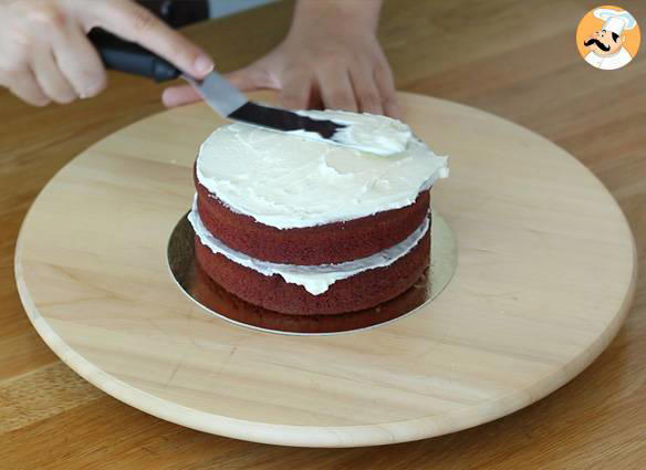 Rood fluwelen cake