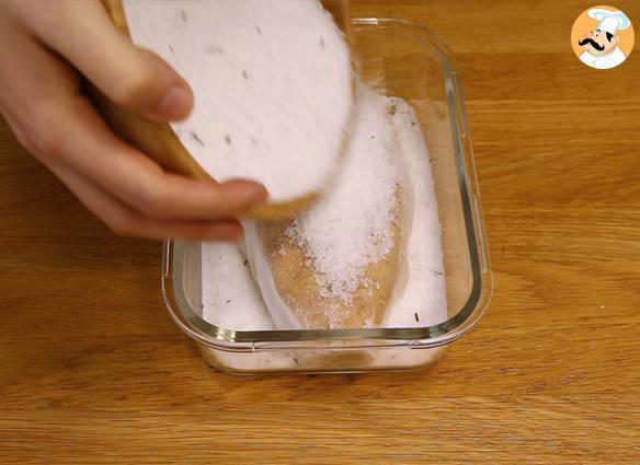 In zout gekookte ganzenlever