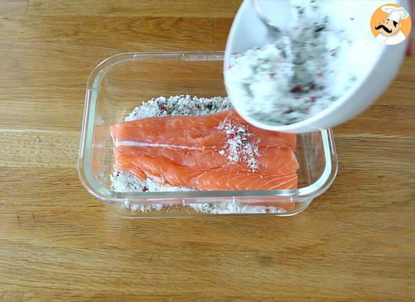 Gravlax, gemarineerde zalm op zweedse wijze
