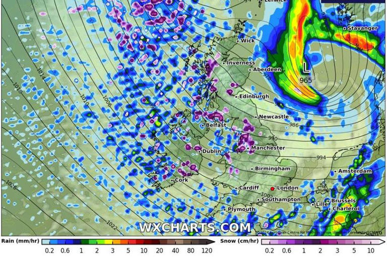 UK snow maps show 7cm Arctic blast next week as major cities face ... UK snow maps show 7cm Arctic blast next week as major cities face ...