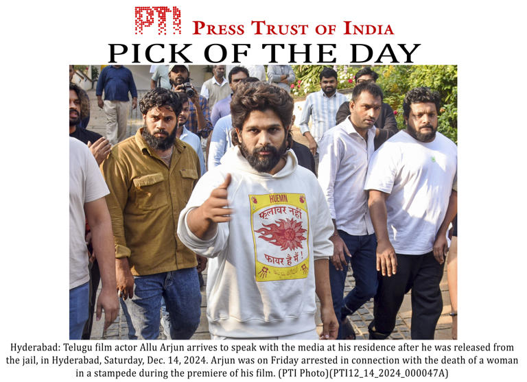'Pushpa 2' screening death case: Allu Arjun walks out of Hyderabad ... 'Pushpa 2' screening death case: Allu Arjun walks out of Hyderabad ...
