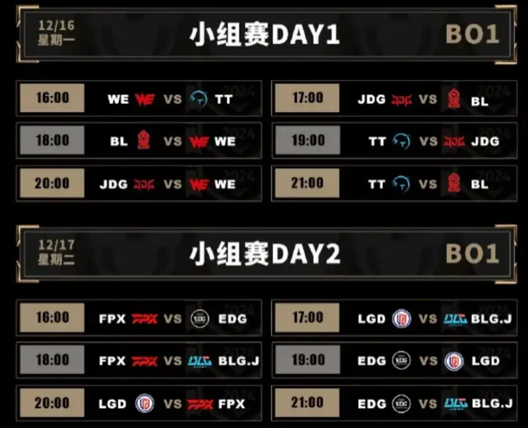LPL德杯赛程公开，IG首战对手确定，一天三场比赛，最后一场打RNG