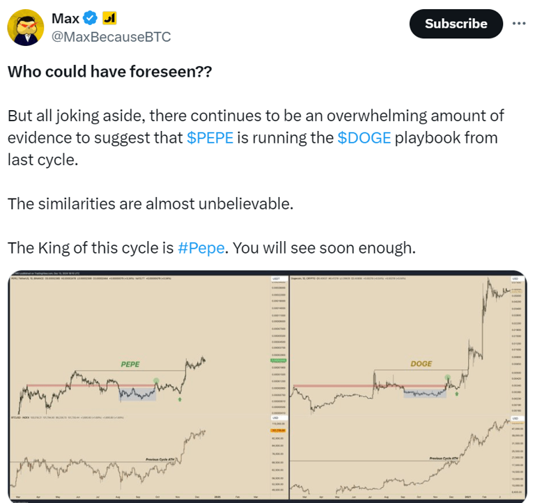 Crypto : Un trader transforme 27 $ en 52 millions grâce au memecoin Pepe Crypto : Un trader transforme 27 $ en 52 millions grâce au memecoin Pepe