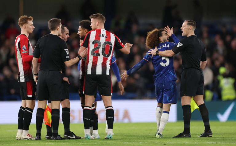 Why Marc Cucurella was shown red card after Chelsea's win over Brentford