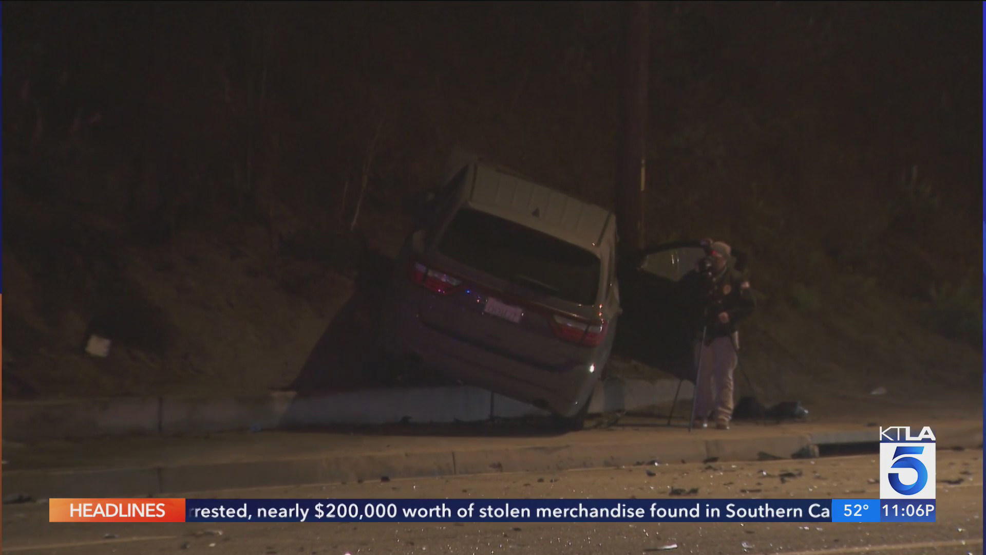 Crews extricate trapped passenger in fatal L.A. vehicle crash Crews extricate trapped passenger in fatal L.A. vehicle crash