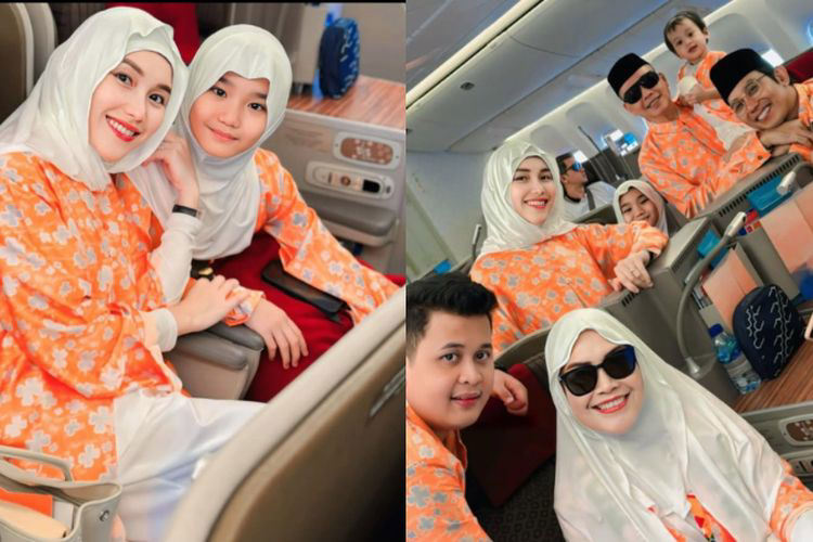 Boyong Keluarga Berangkat Umroh, Ayu Ting Ting Kompak Kenakan Seragam ... Boyong Keluarga Berangkat Umroh, Ayu Ting Ting Kompak Kenakan Seragam ...