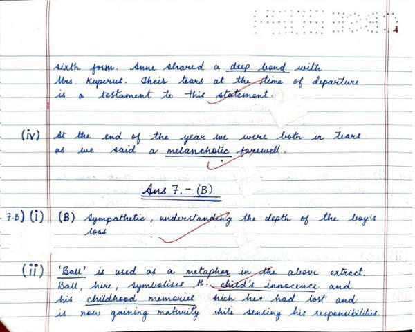 CBSE Class 10 English Language And Literature Topper Answer Sheet for ...