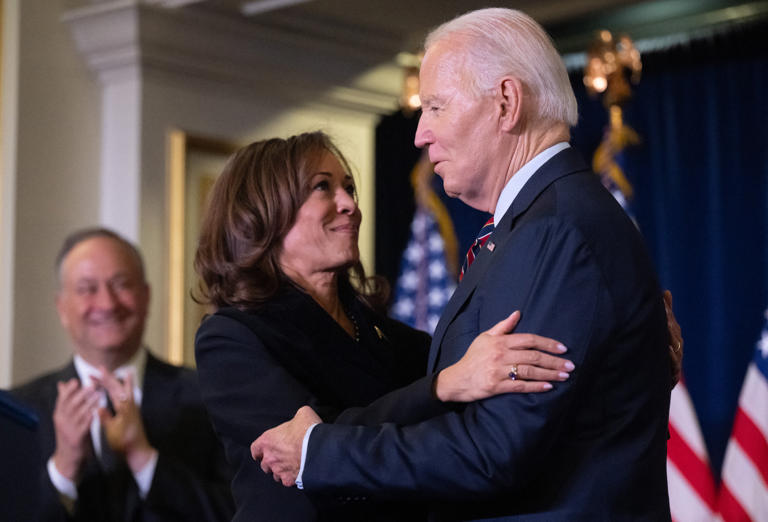 Joe Biden Tells Kamala Harris 'You're Not Going Anywhere' After Loss Joe Biden Tells Kamala Harris 'You're Not Going Anywhere' After Loss
