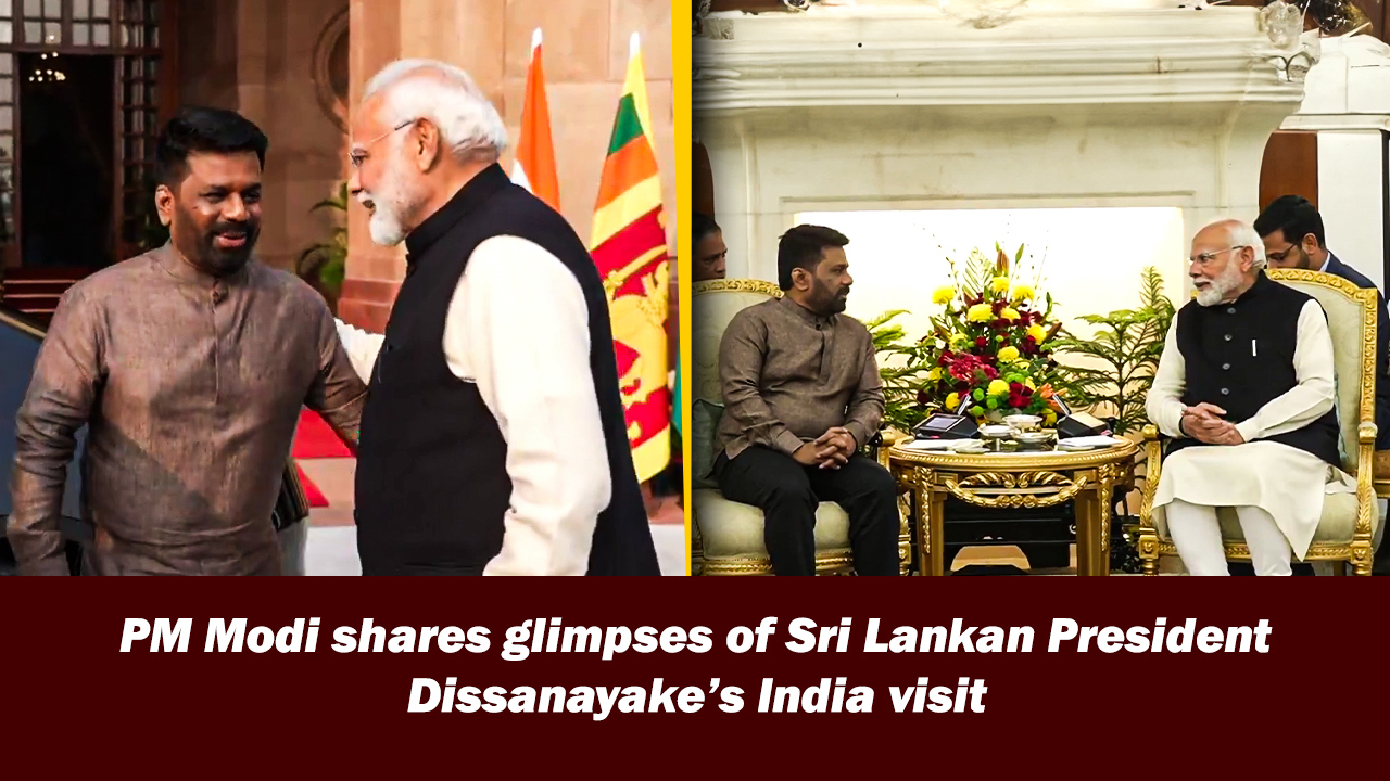 PM Modi shares glimpses of Sri Lankan President Dissanayake’s India visit PM Modi shares glimpses of Sri Lankan President Dissanayake’s India visit