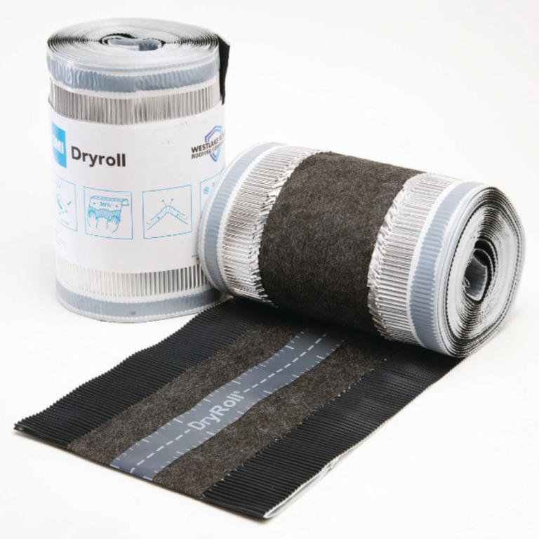 Westlake Royal Introduces Dryroll™ Universal Ridge Vent and Weather Block