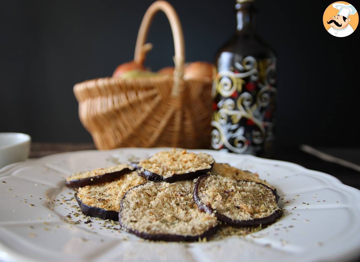 Schnell gebackene auberginen, eine schmackhafte und leichte beilage